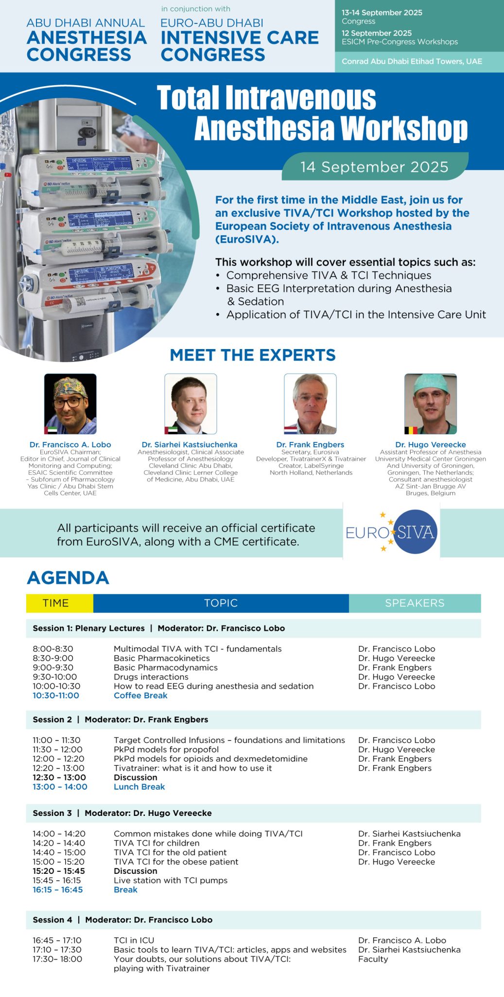 Total Intravenous Anesthesia – Abu Dhabi Annual Anesthesia Congress in ...